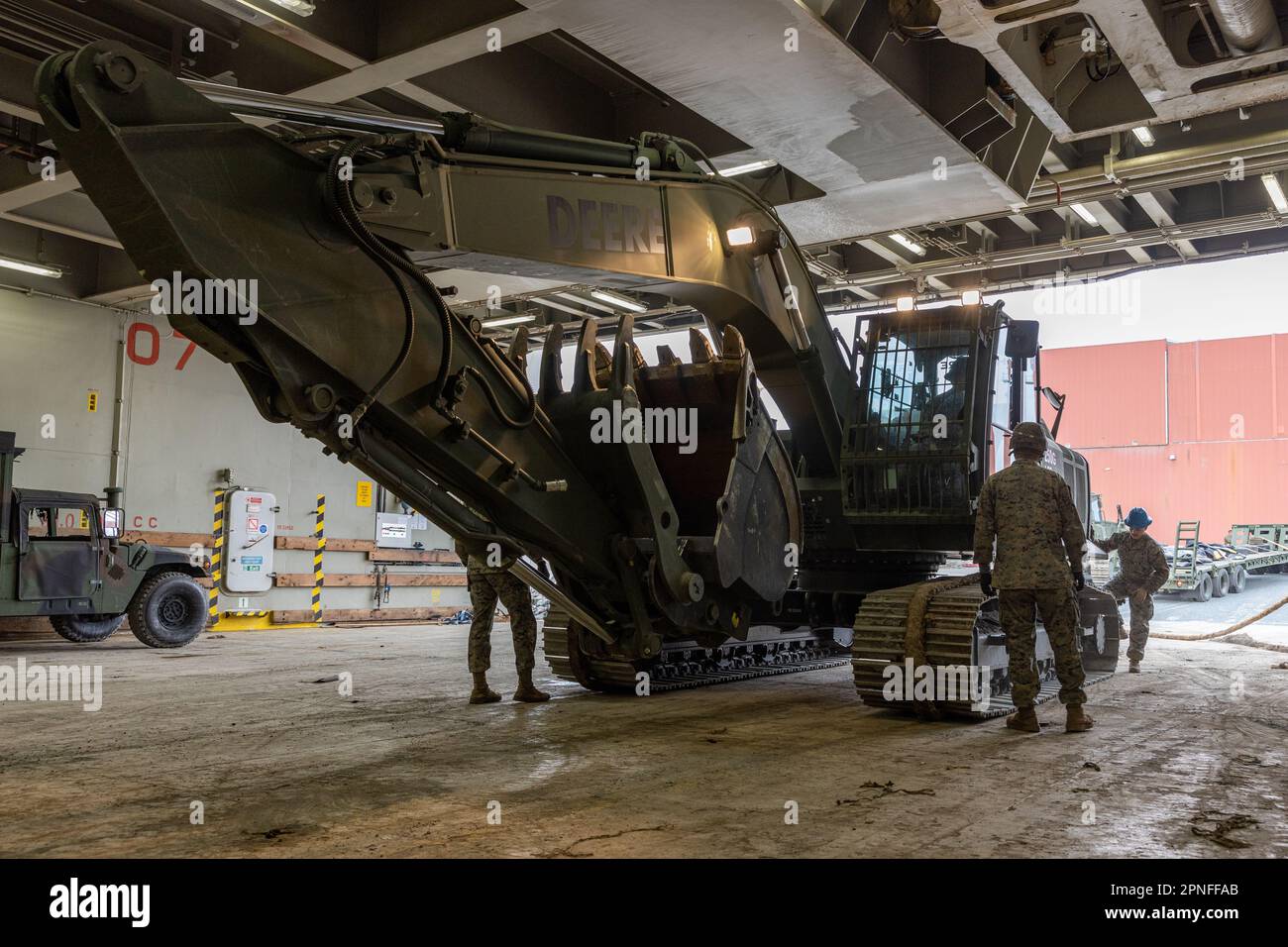 U.S. Marine with Engineer Support Company, 2nd Combat Engineer ...