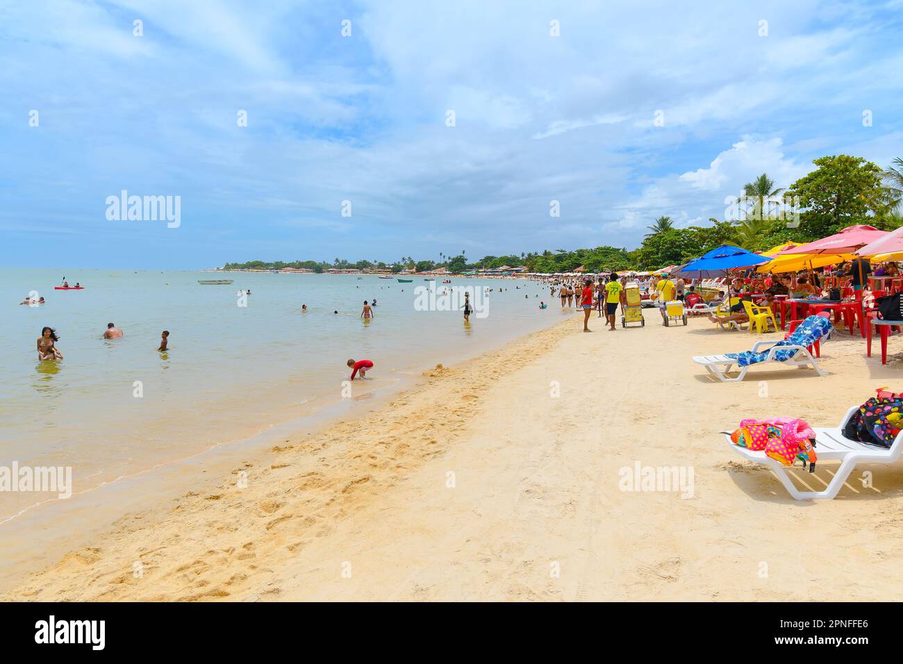 Santa Cruz Cabralia, BA, Brazil - January 05, 2023: view of Coroa ...