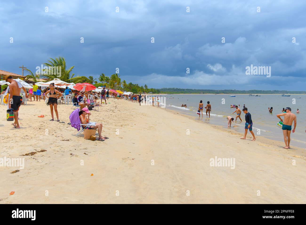 Santa Cruz Cabralia, BA, Brazil - January 05, 2023: view of Coroa ...
