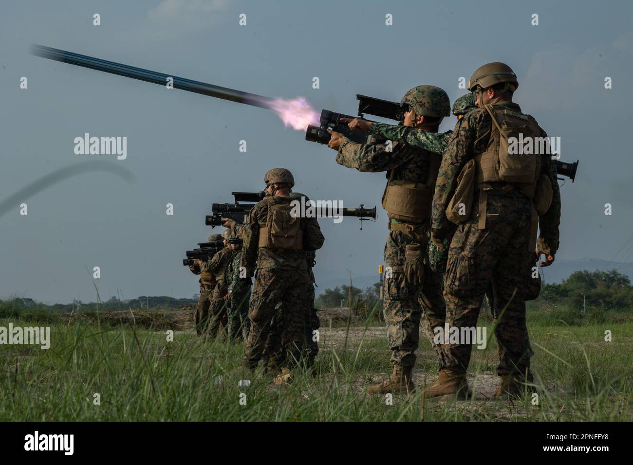 U.S. Marines with 3d Low Altitude Air Defense Battalion, Marine Air ...