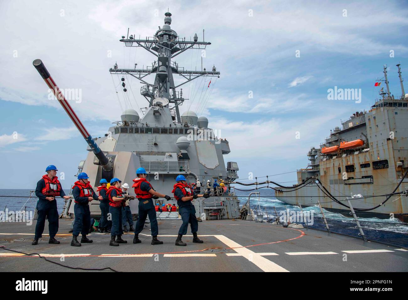 230415-N-MK109-1038 PHILIPPINE SEA (April 15, 2023) U.S. Navy Sailors ...
