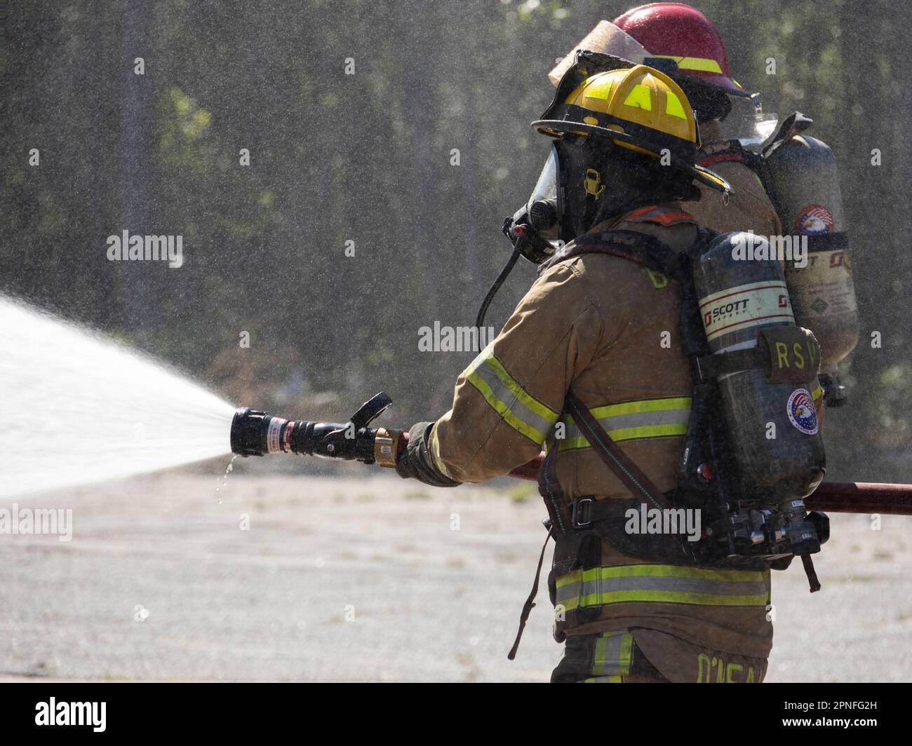 U.S. Marines with Aircraft Rescue and Firefighting (ARFF), Headquarters ...
