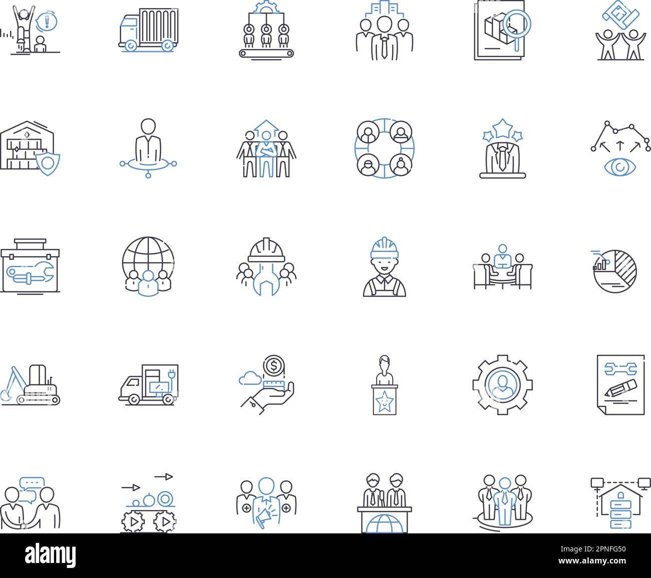 Financial institution line icons collection. Bank, Credit, Loan ...