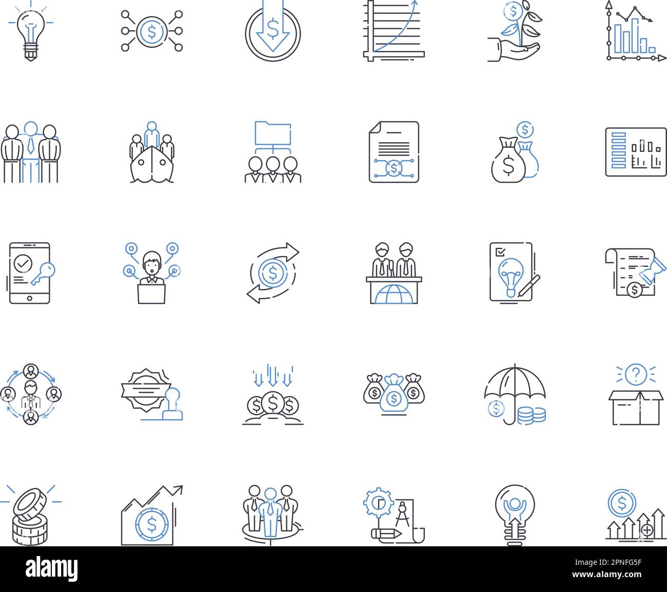 Investment scrutiny line icons collection. scrutiny, investments ... Investment scrutiny line icons collection. scrutiny, investments ...