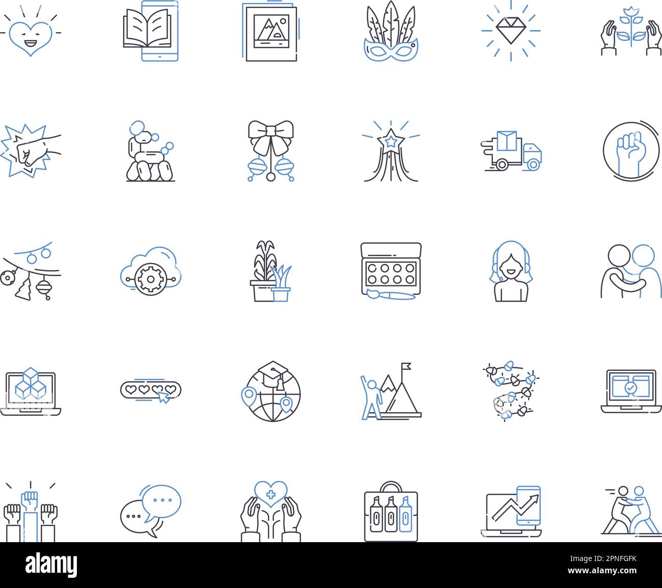 decorative arts line icons collection. Embroidery, Pottery ...