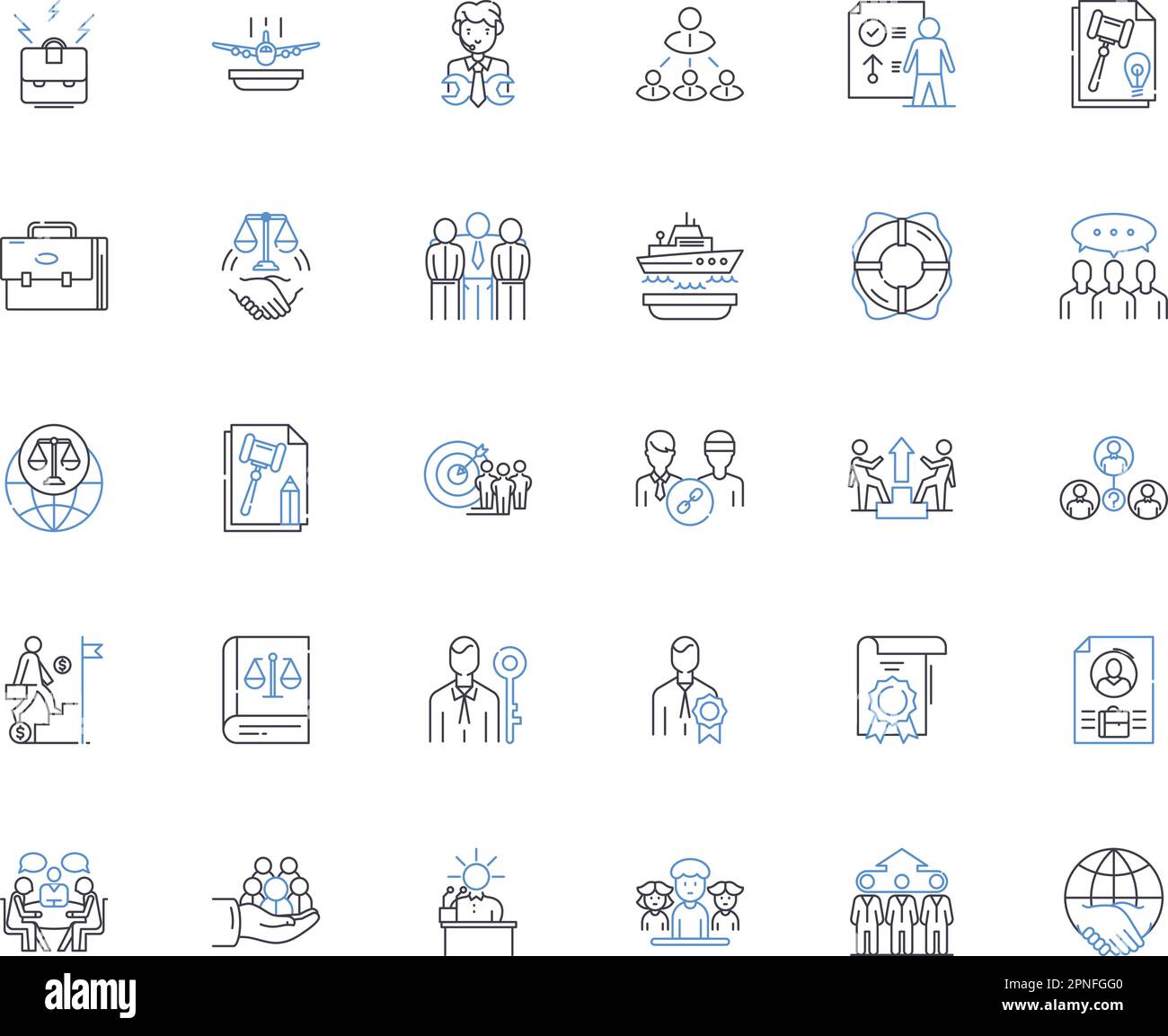 Leadership development line icons collection. Empathy, Inspiration ...