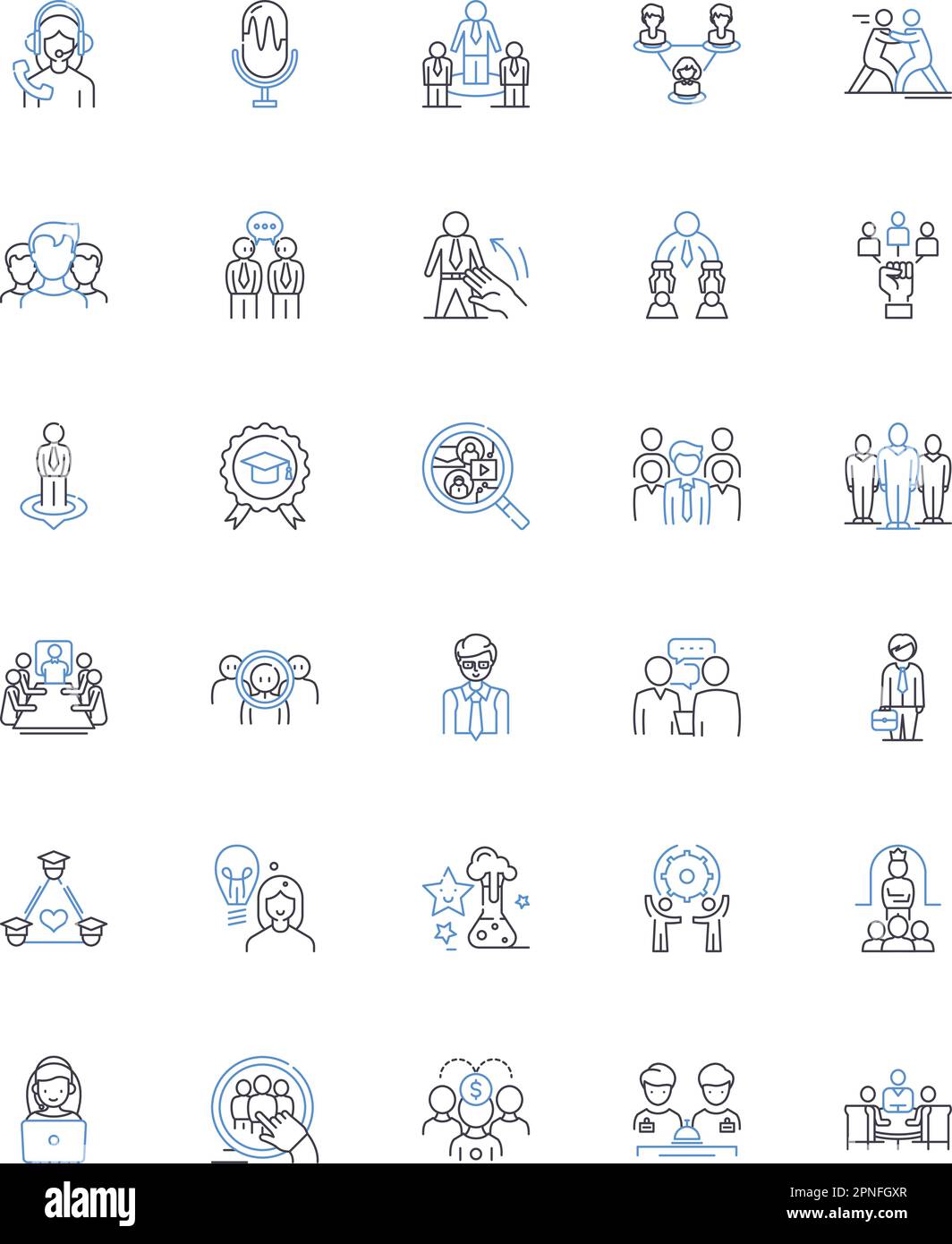Employee retention line icons collection. Engagement, Loyalty, Benefits ... Employee retention line icons collection. Engagement, Loyalty, Benefits ...
