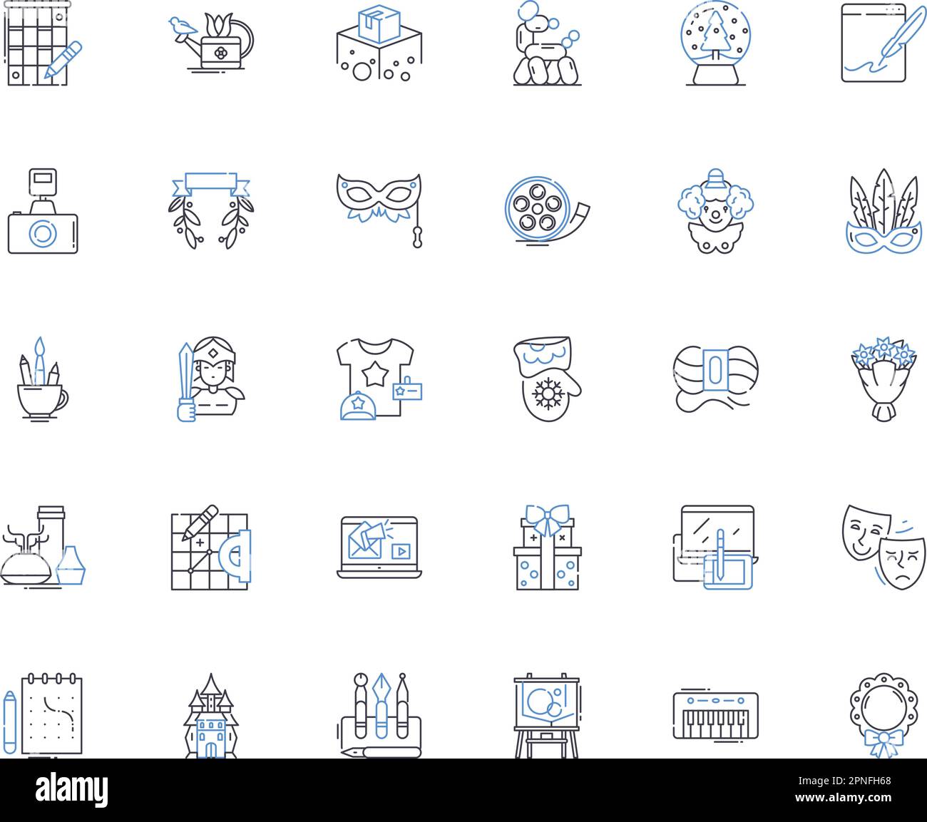 Novelty line icons collection. Quirky, Unconventional, Whimsical ...
