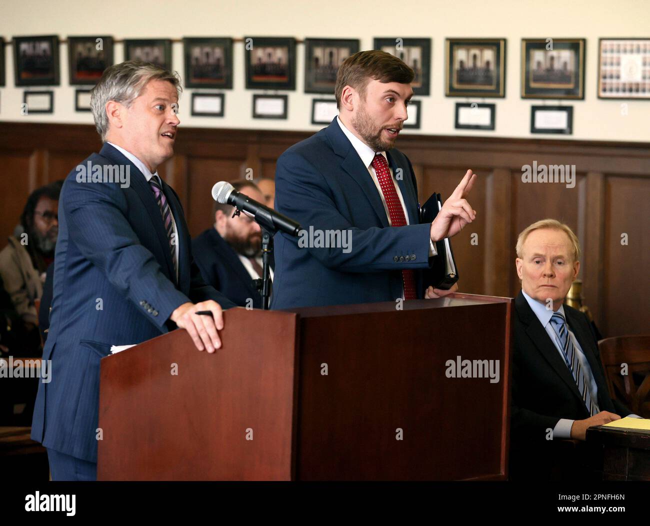 Attorney Jonathan Jeffress, left, representing the St. Louis Circuit ...