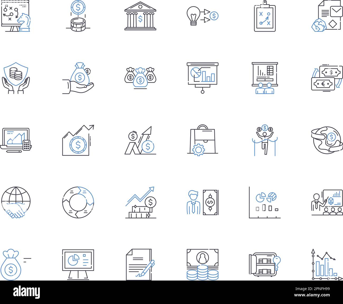 Corporate environment line icons collection. Hierarchy, Protocol ...
