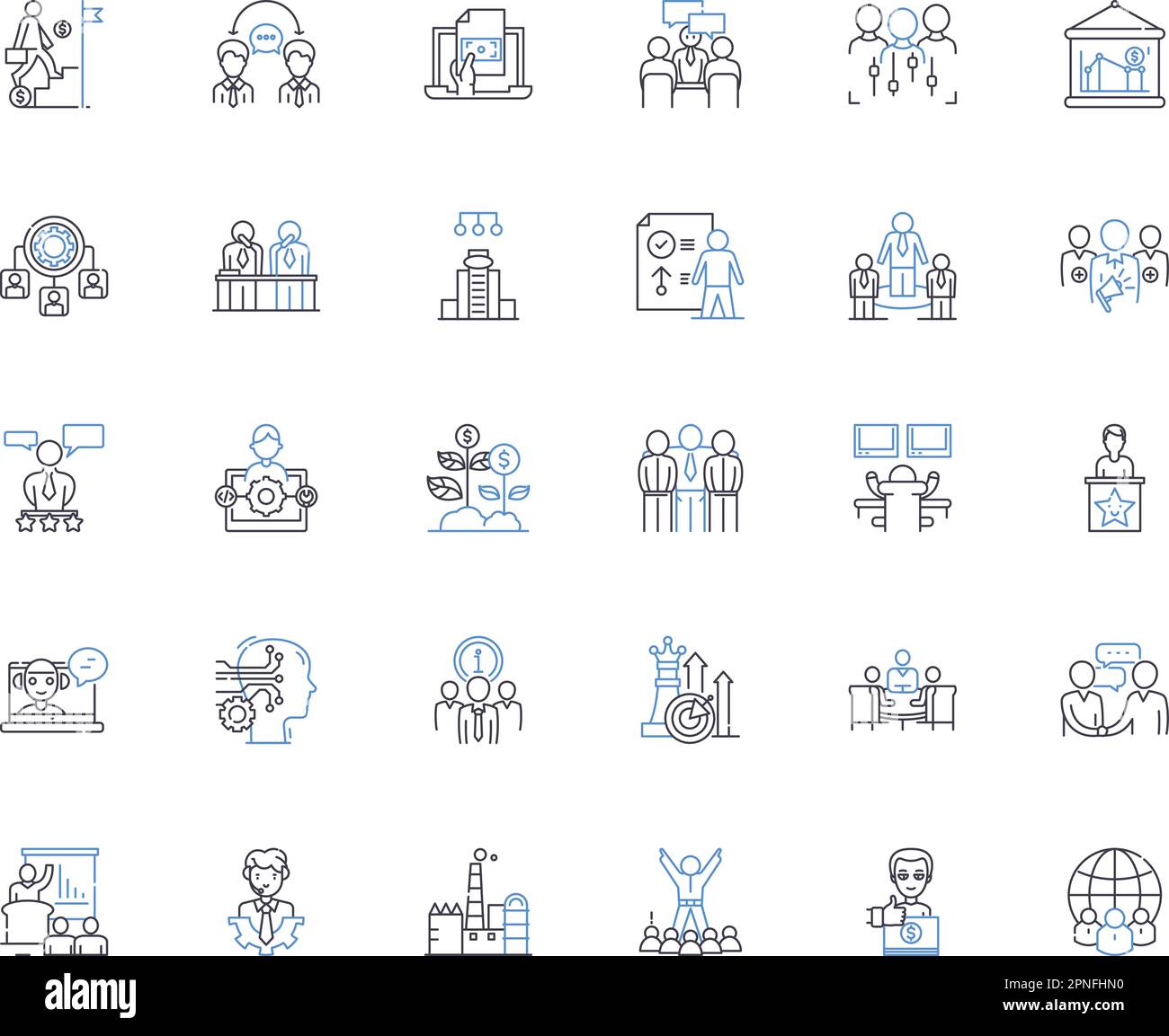 Training And Instruction Line Icons Collection Education Coaching