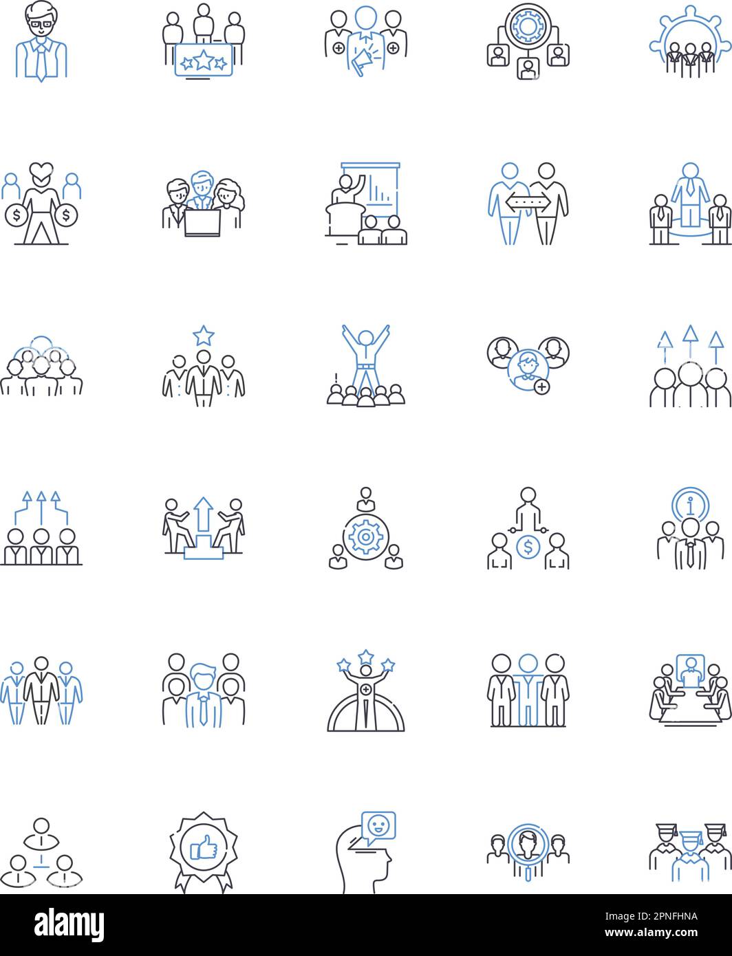 Mutual understanding line icons collection. Empathy, Harmony ...