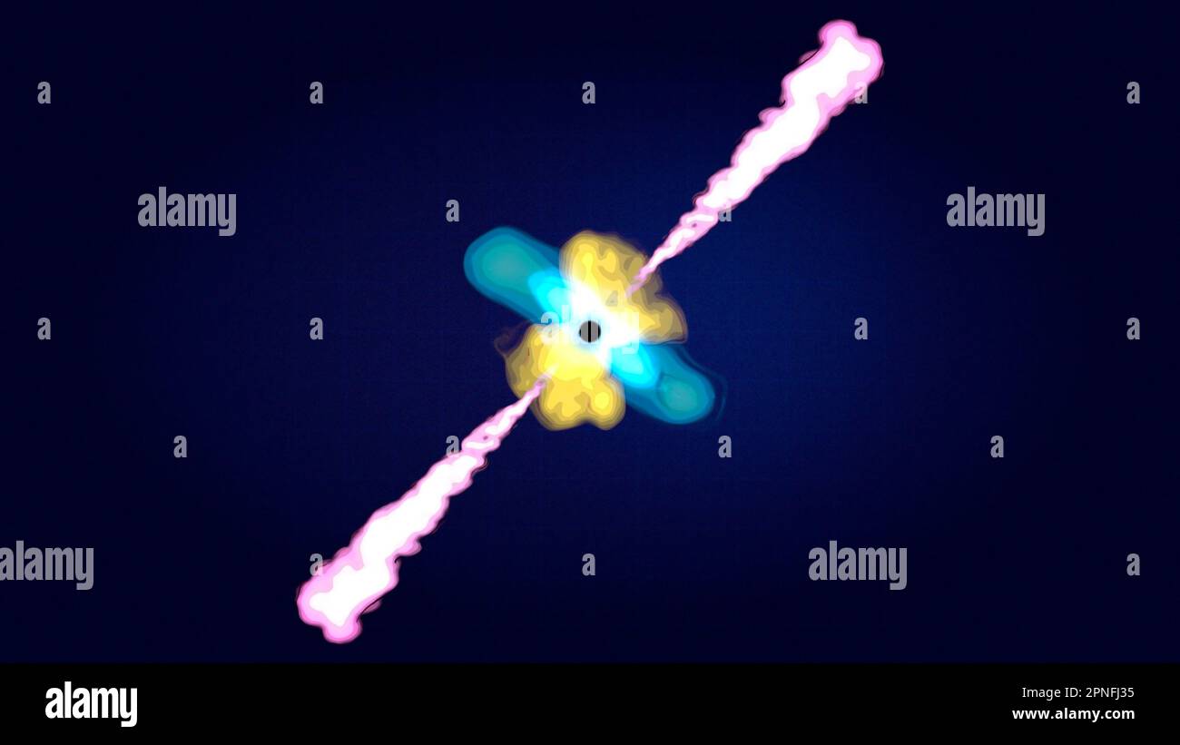 Short gamma-ray burst, illustration Stock Photo - Alamy