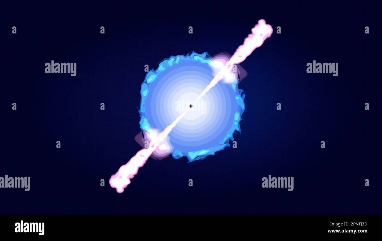Long gamma-ray burst, illustration Stock Photo - Alamy