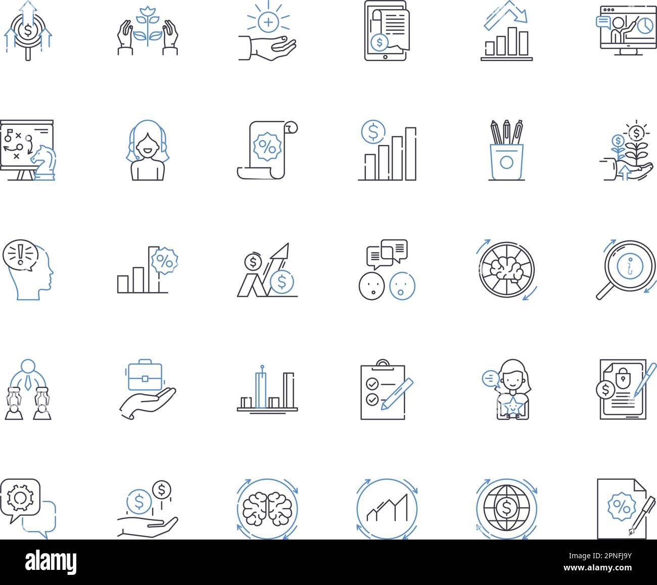 Appraisal And Inspection Line Icons Collection Assessment Evaluation Measurement Analysis