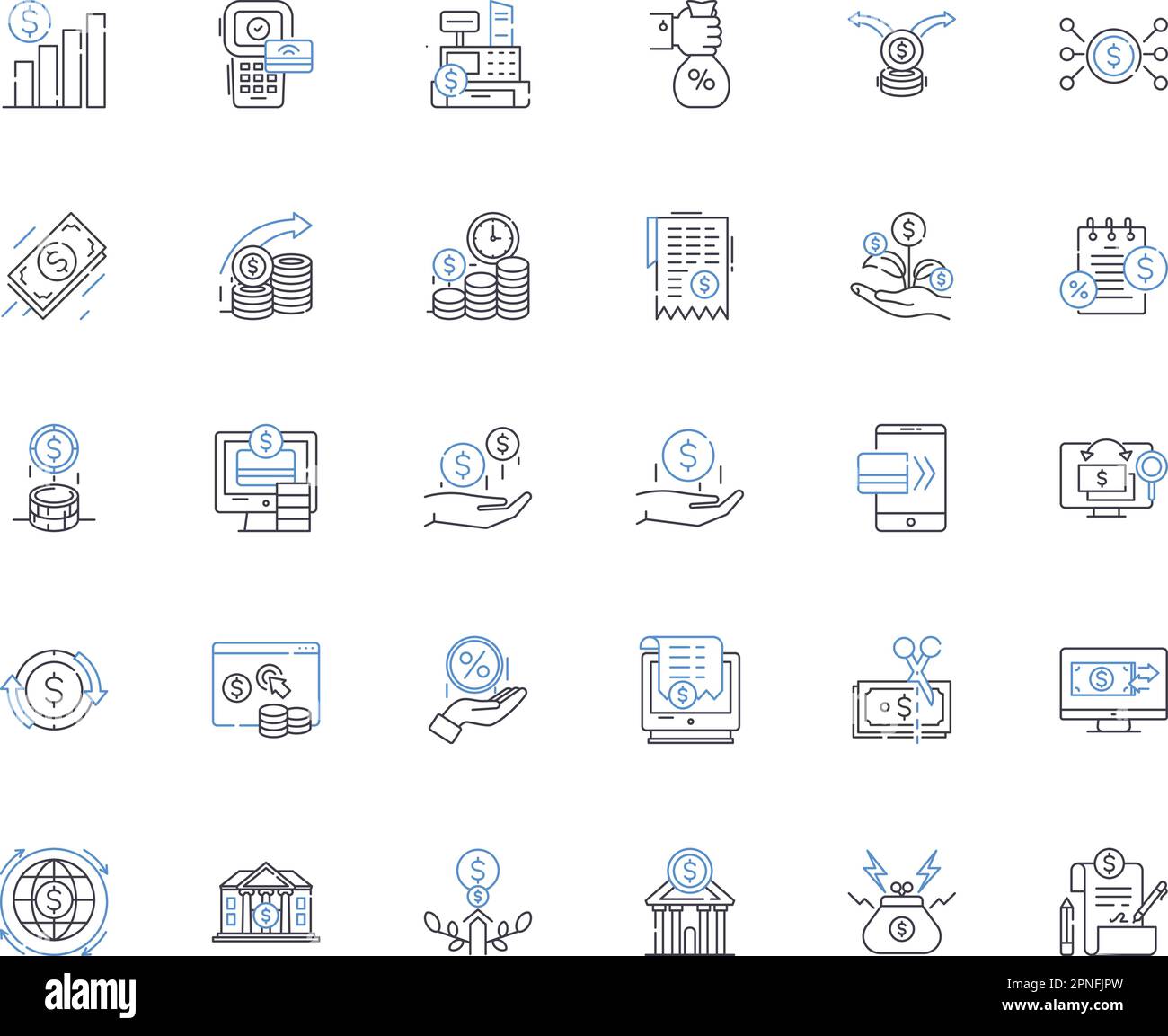 Compensation line icons collection. Salary, Wage, Bonus, Perks ...