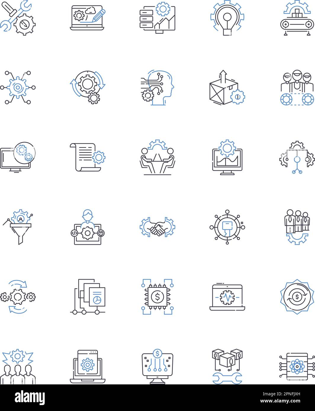 Conditions line icons collection. Ailment, Affliction, Disorder ...