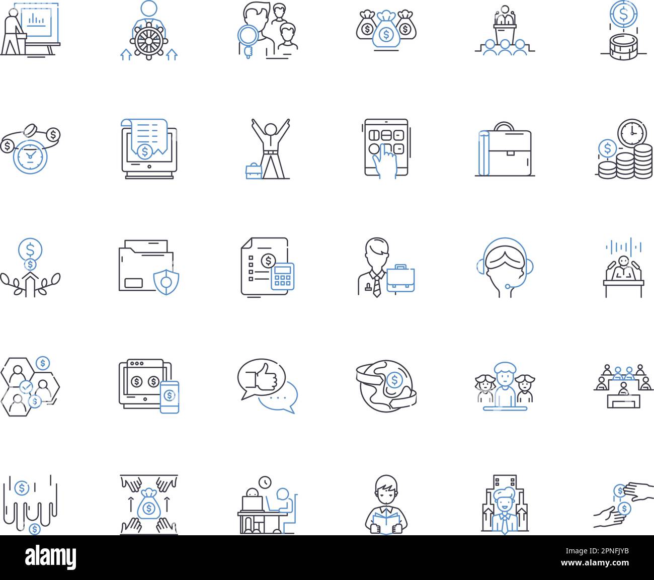 Staff promotion line icons collection. Recognition, Advancement ...