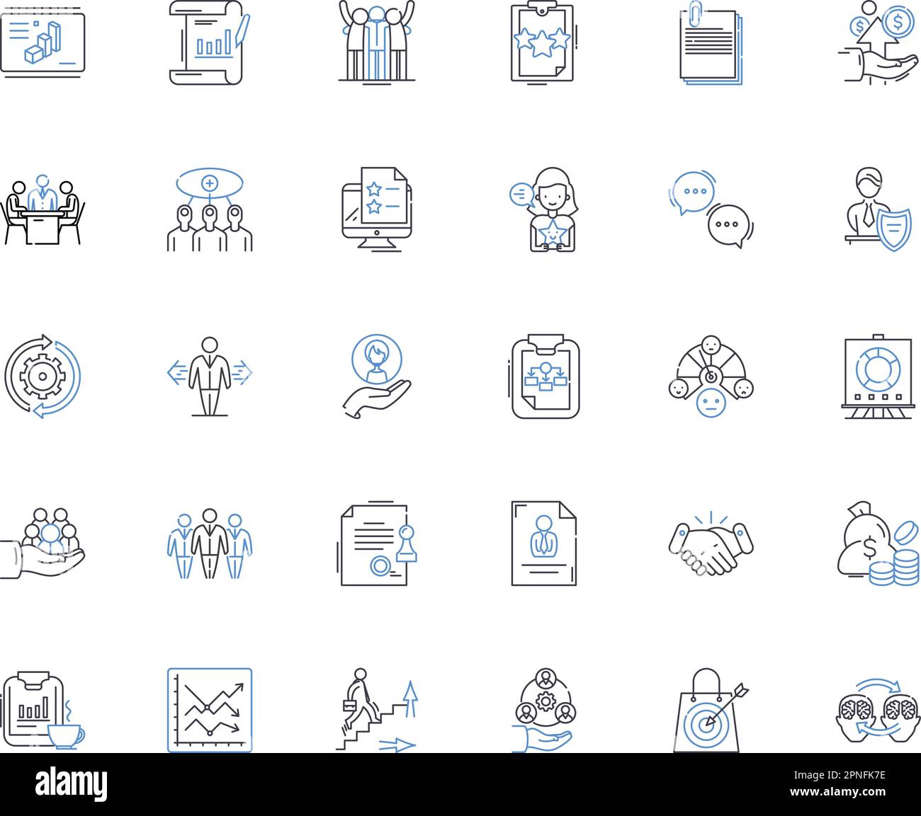 Governance control line icons collection. Authority, Command, Direction, Leadership, Oversight ...