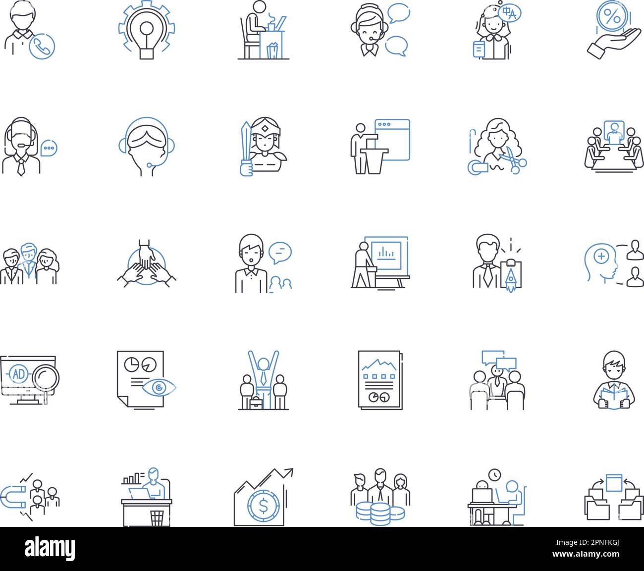 Workspace wellness line icons collection. Ergonomics, Collaboration ...