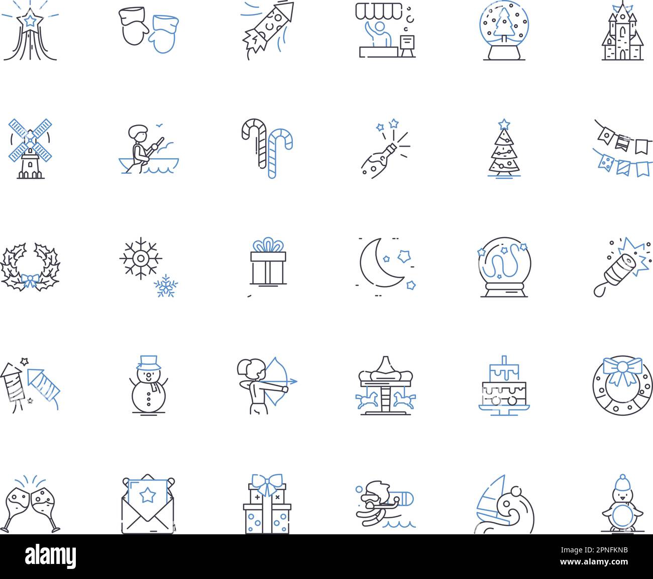 Breaks line icons collection. Vacation, Relaxation, Pausation ...