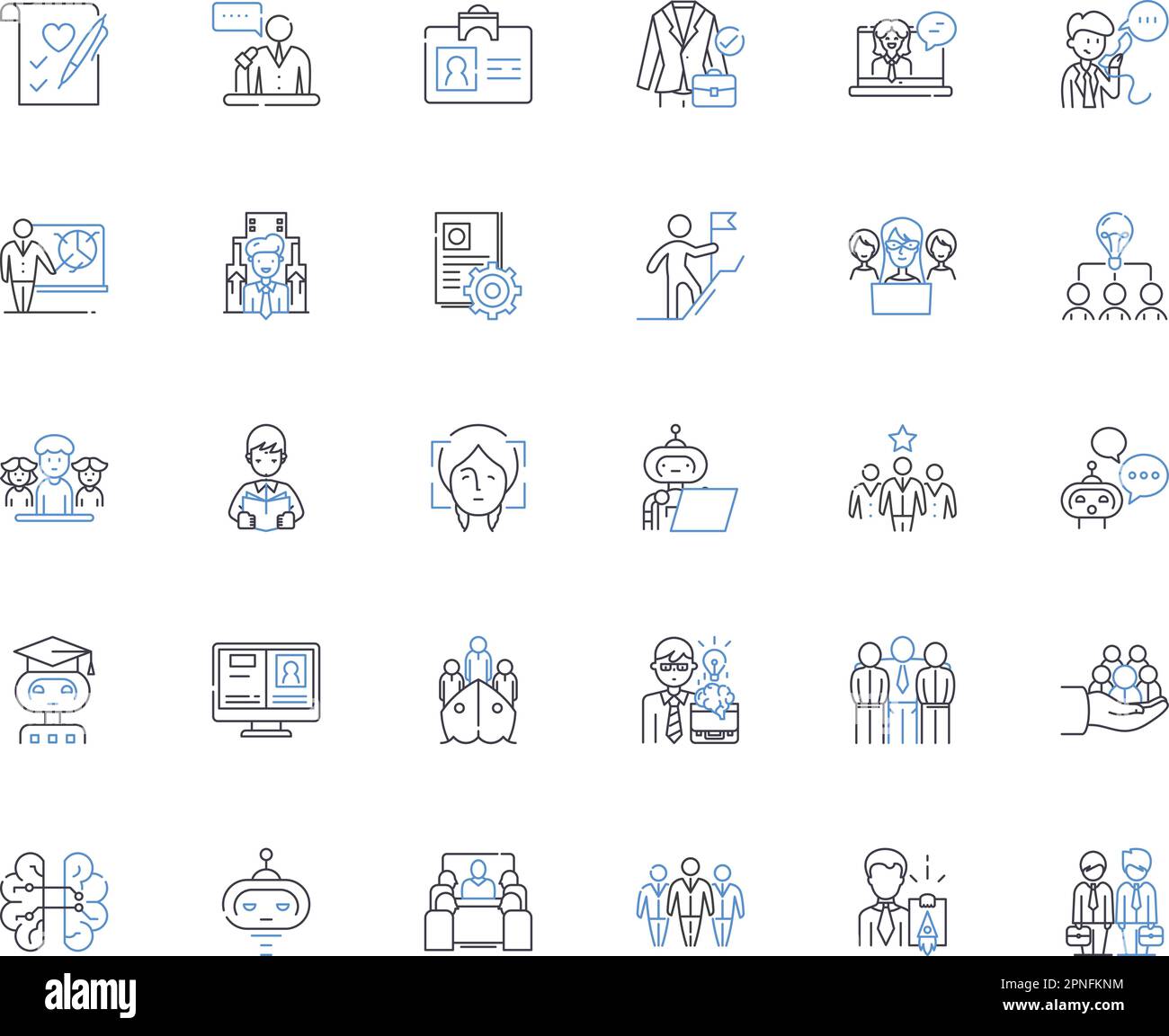 Career progression line icons collection. Advancement, Growth ... Career progression line icons collection. Advancement, Growth ...