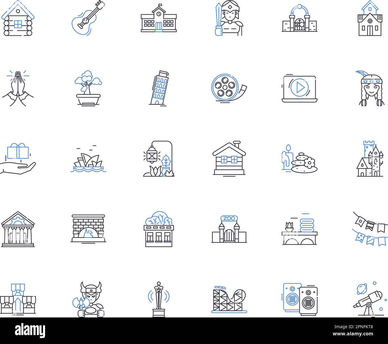Tradition elements line icons collection. Ceremony, Ritual, Culture ... Tradition elements line icons collection. Ceremony, Ritual, Culture ...