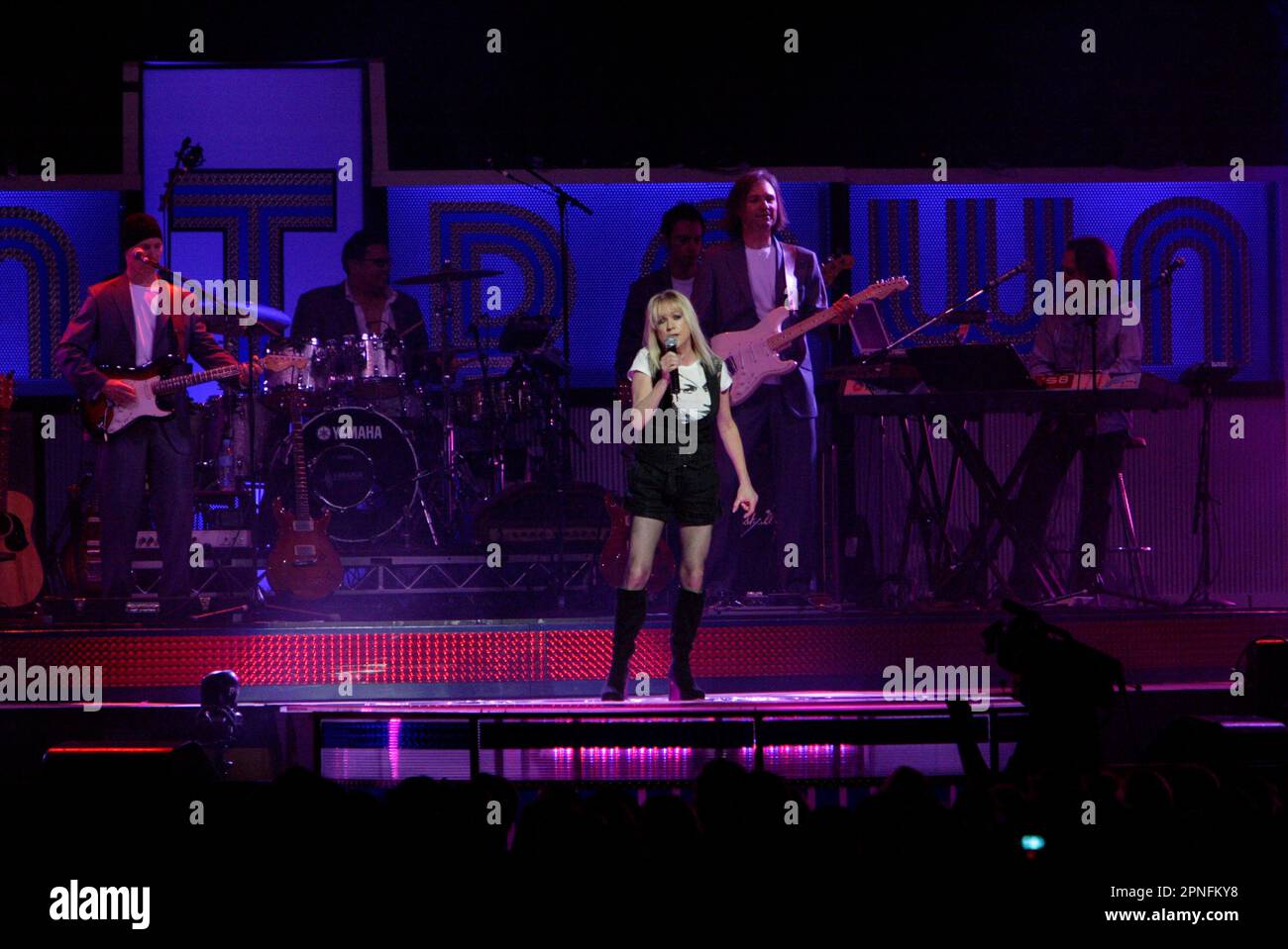 Sharon O’Neill performing at the Countdown Spectacular in the Acer ...