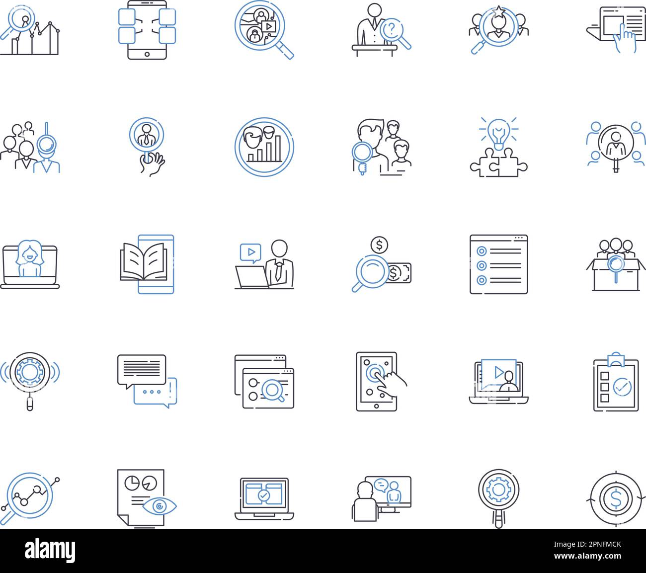 Bold-and-beautiful line icons collection. Glamorous, Confident ...