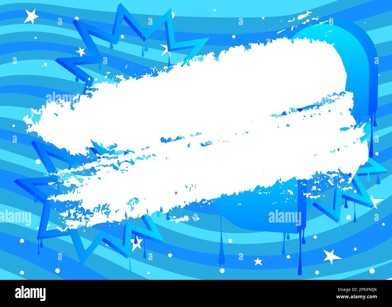 Blue graffiti background with white brush stroke. Abstract modern ...