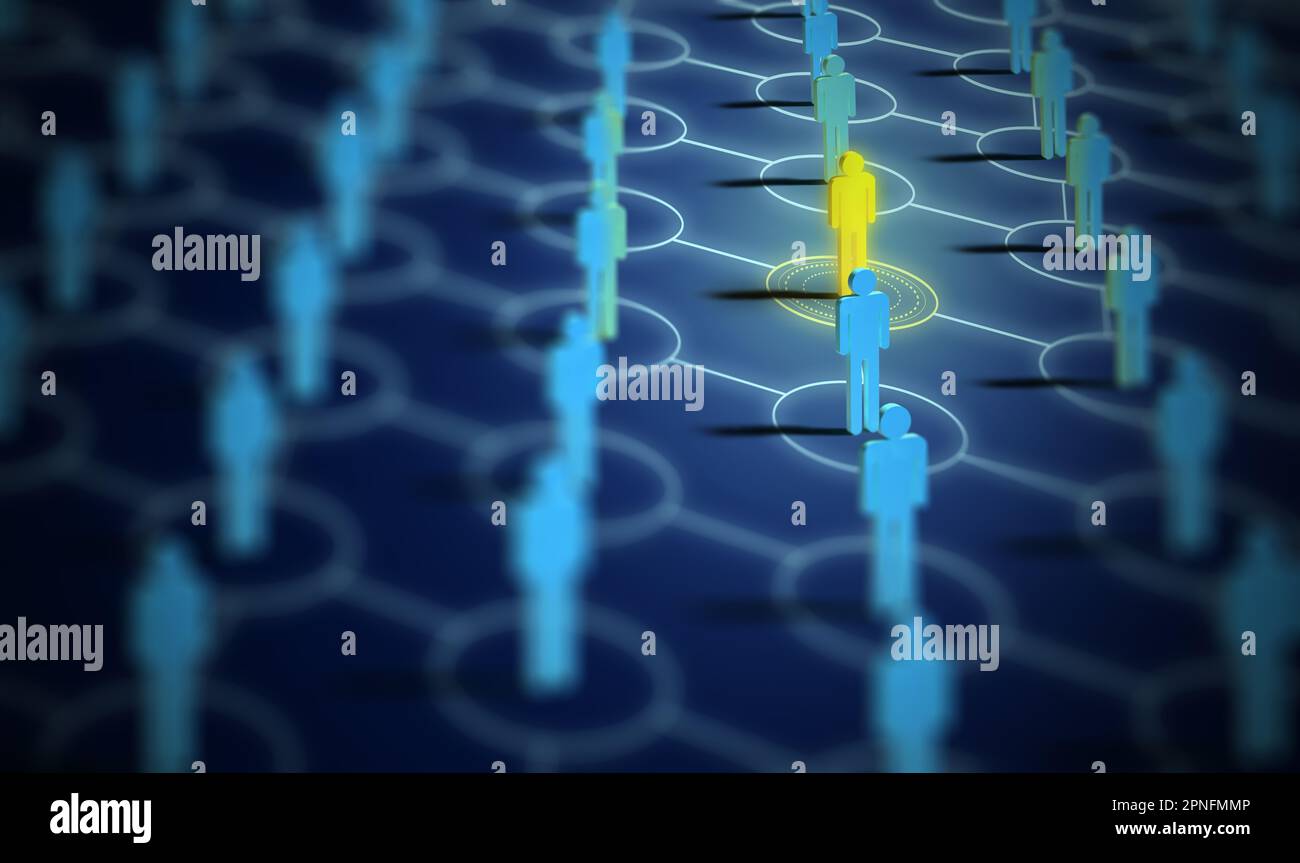 Stand out from the crowd people hi-res stock photography and images - Alamy