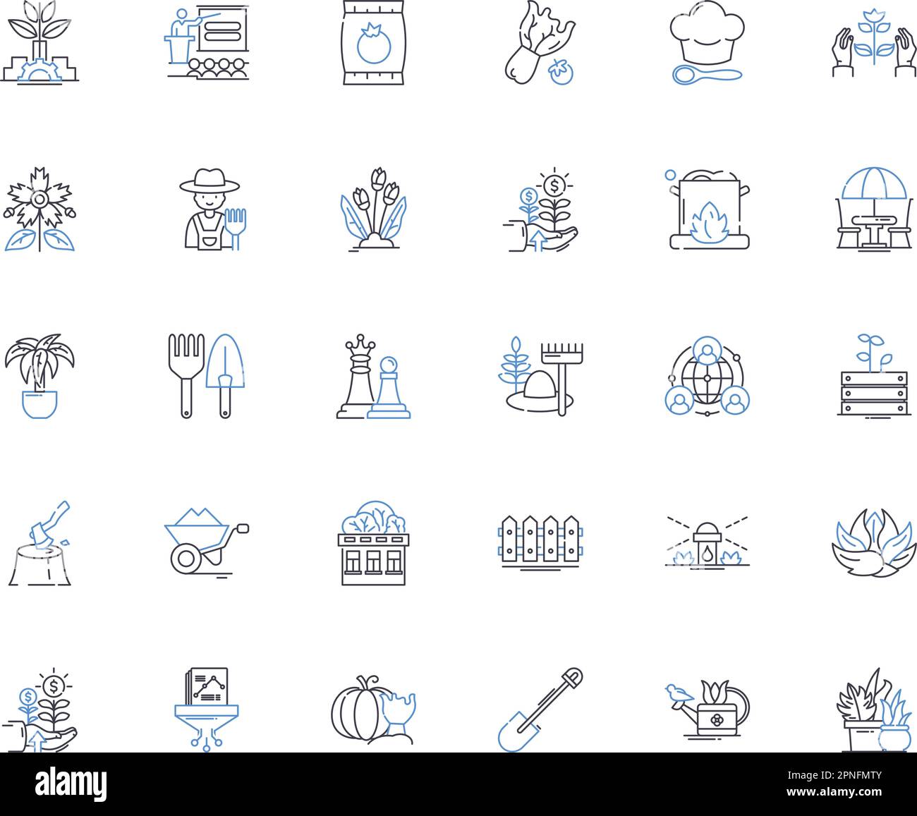 Food service line icons collection. Catering, Restaurant, Buffet ...