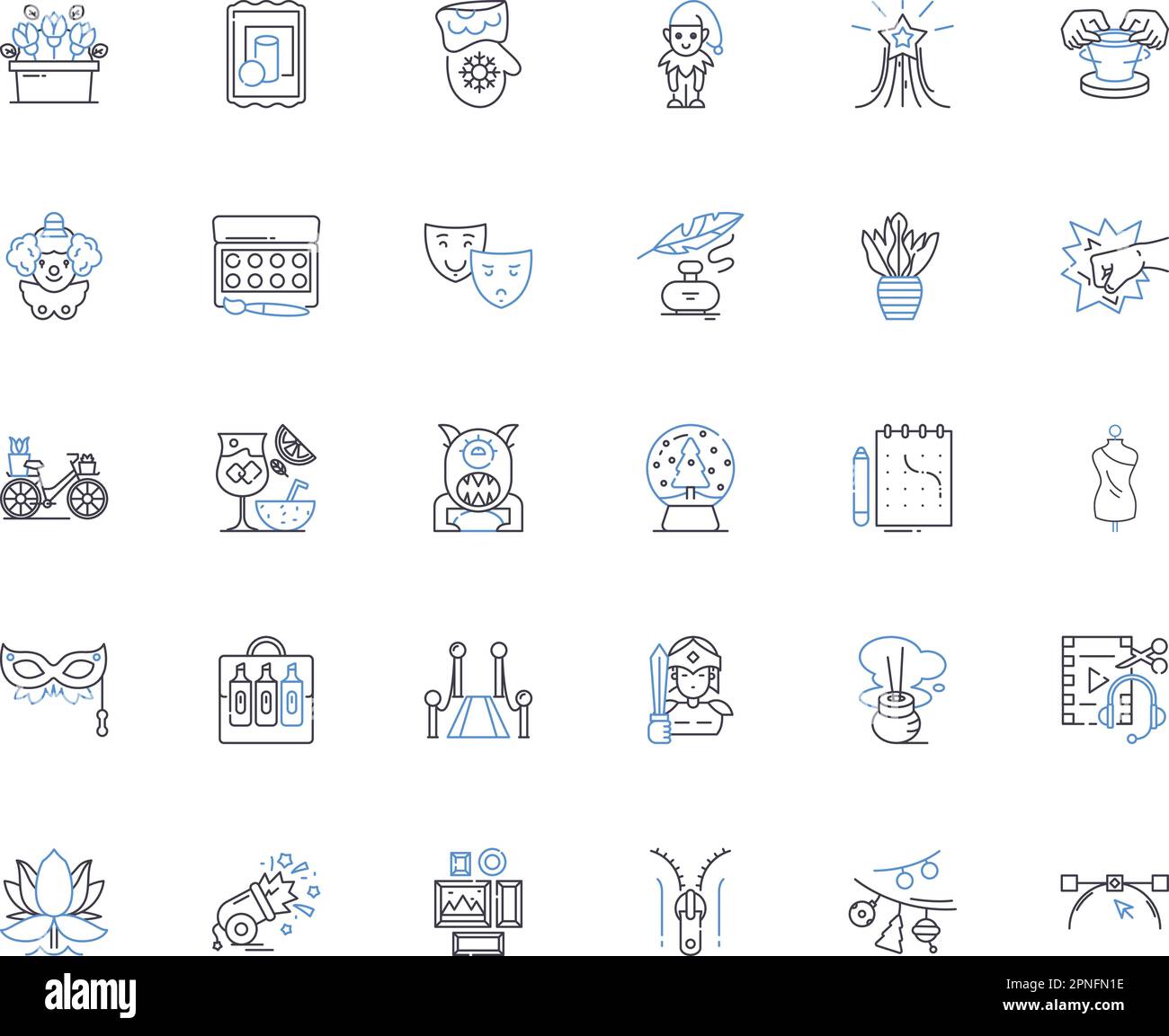Whimsical fancies line icons collection. Dreamy, Imaginative, Playful ...