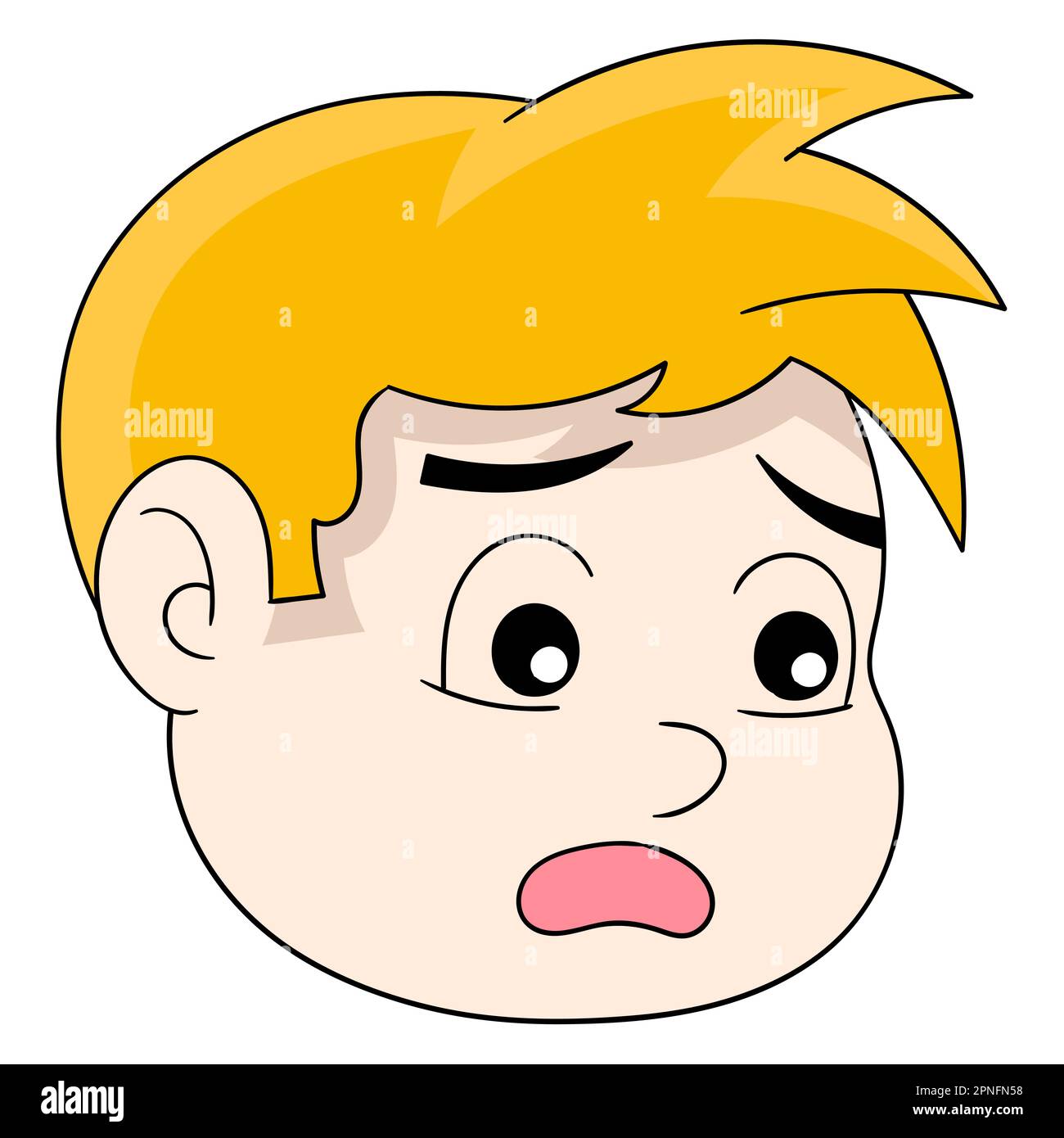 Sad boy blonde Cut Out Stock Images & Pictures - Alamy