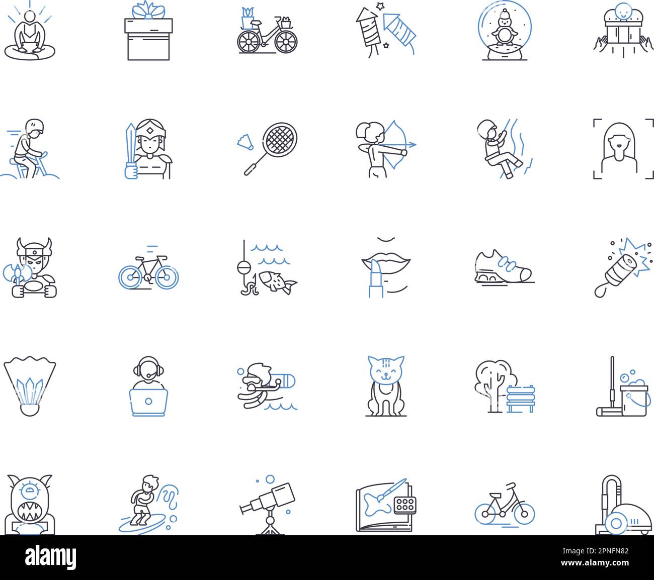 Dynamic living line icons collection. Growth, Movement, Energy ...