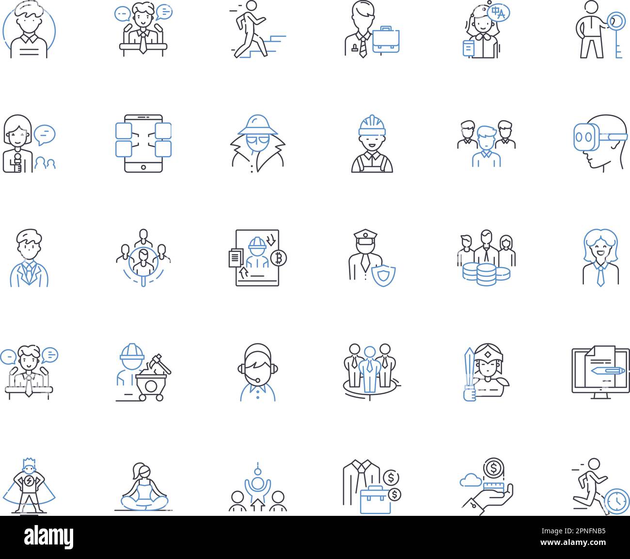 Career path line icons collection. Aspiration, Success, Progression ... Career path line icons collection. Aspiration, Success, Progression ...