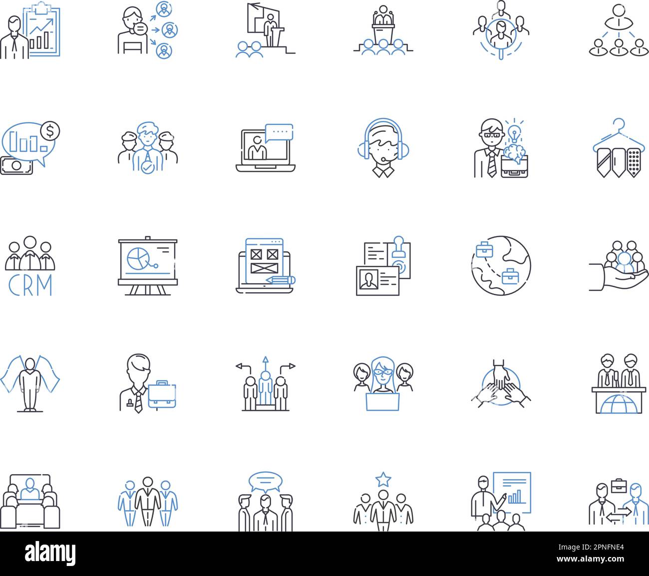 Company Governance line icons collection. Accountability, Authority ...