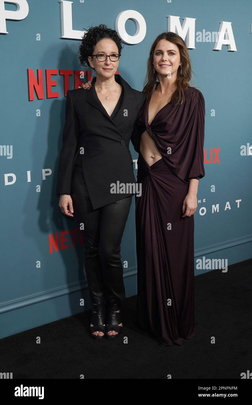 New York, NY, USA. 18th Apr, 2023. Deborah Cahn, Keri Russell at ...