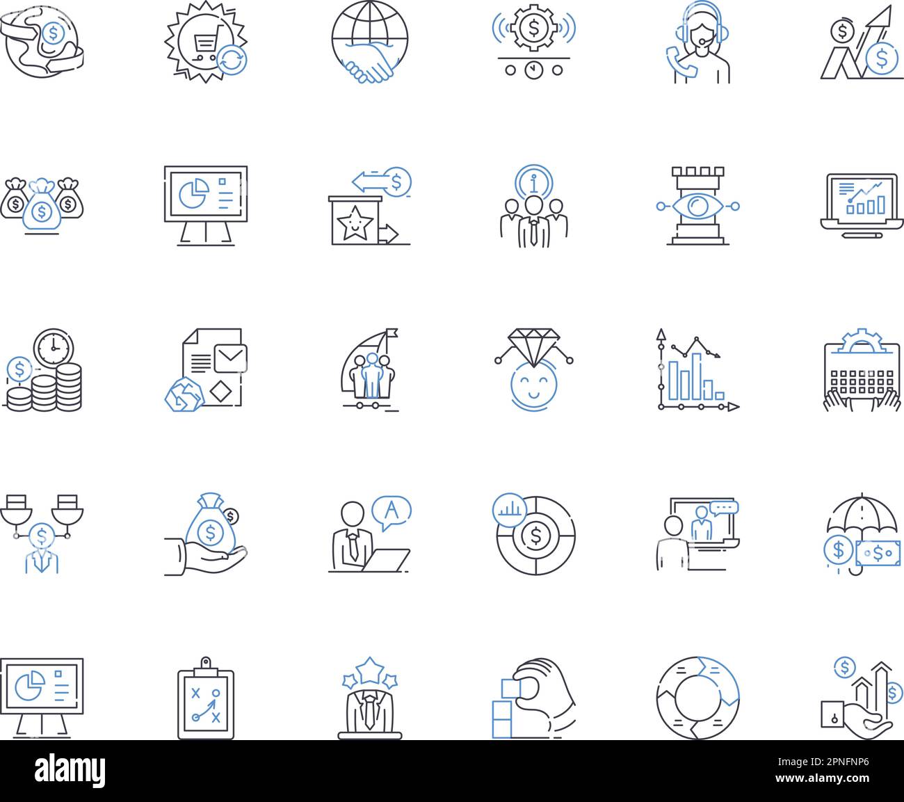 Medical field line icons collection. Diagnosis, Surgery, Pharmacy ...