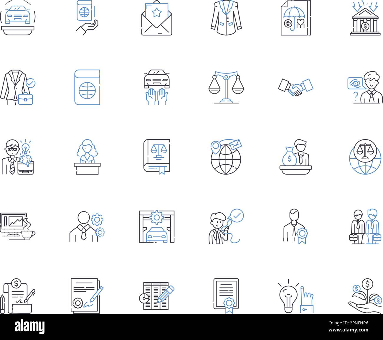Civil liberties line icons collection. Freedom, Rights, Constitution ...