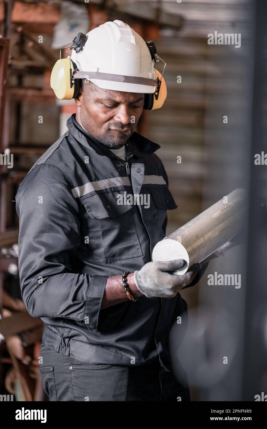Engineering technician virtually examine the quality of workpieces ...