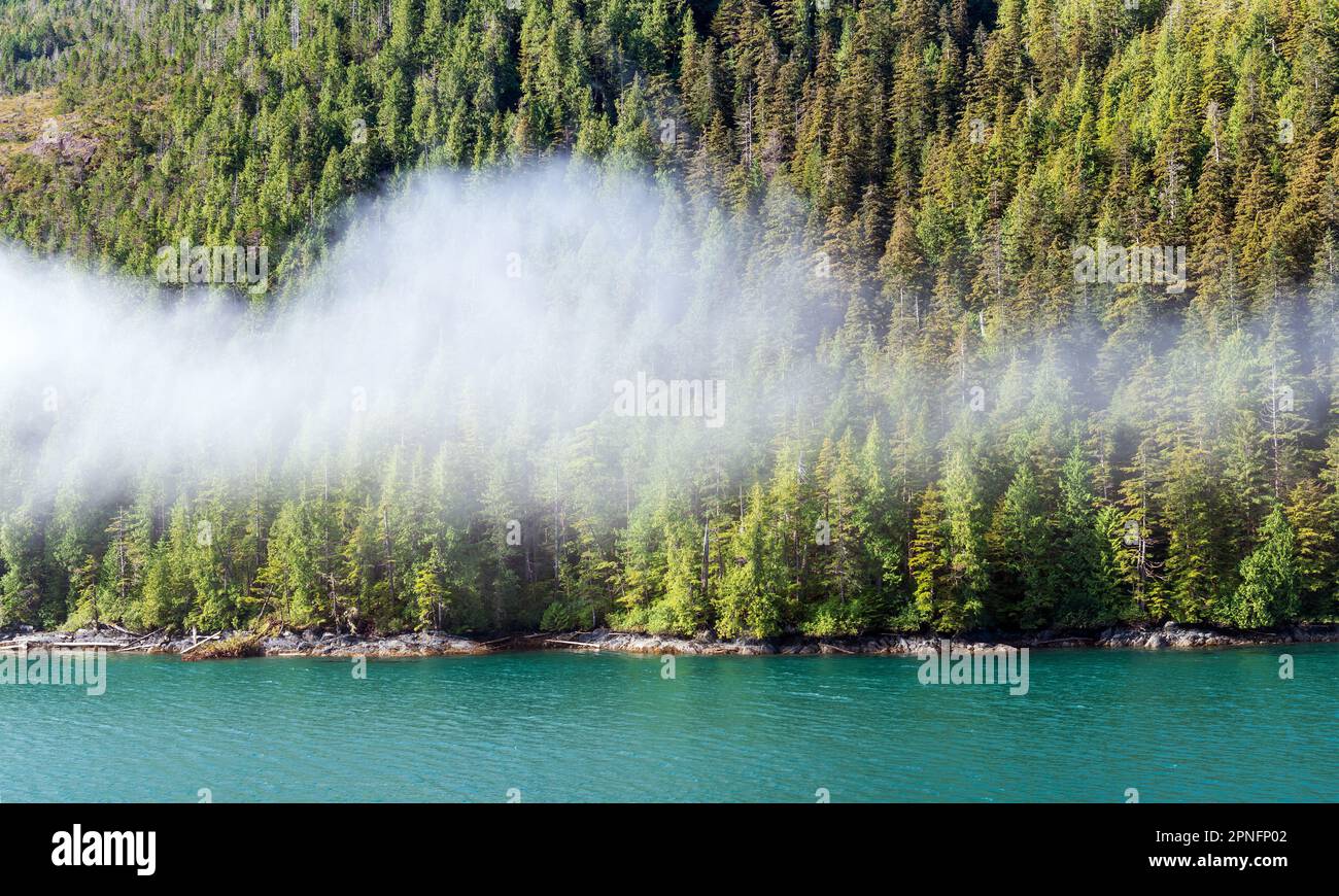 Inside Passage cruise landscape between Prince Rupert and Port Hardy ...