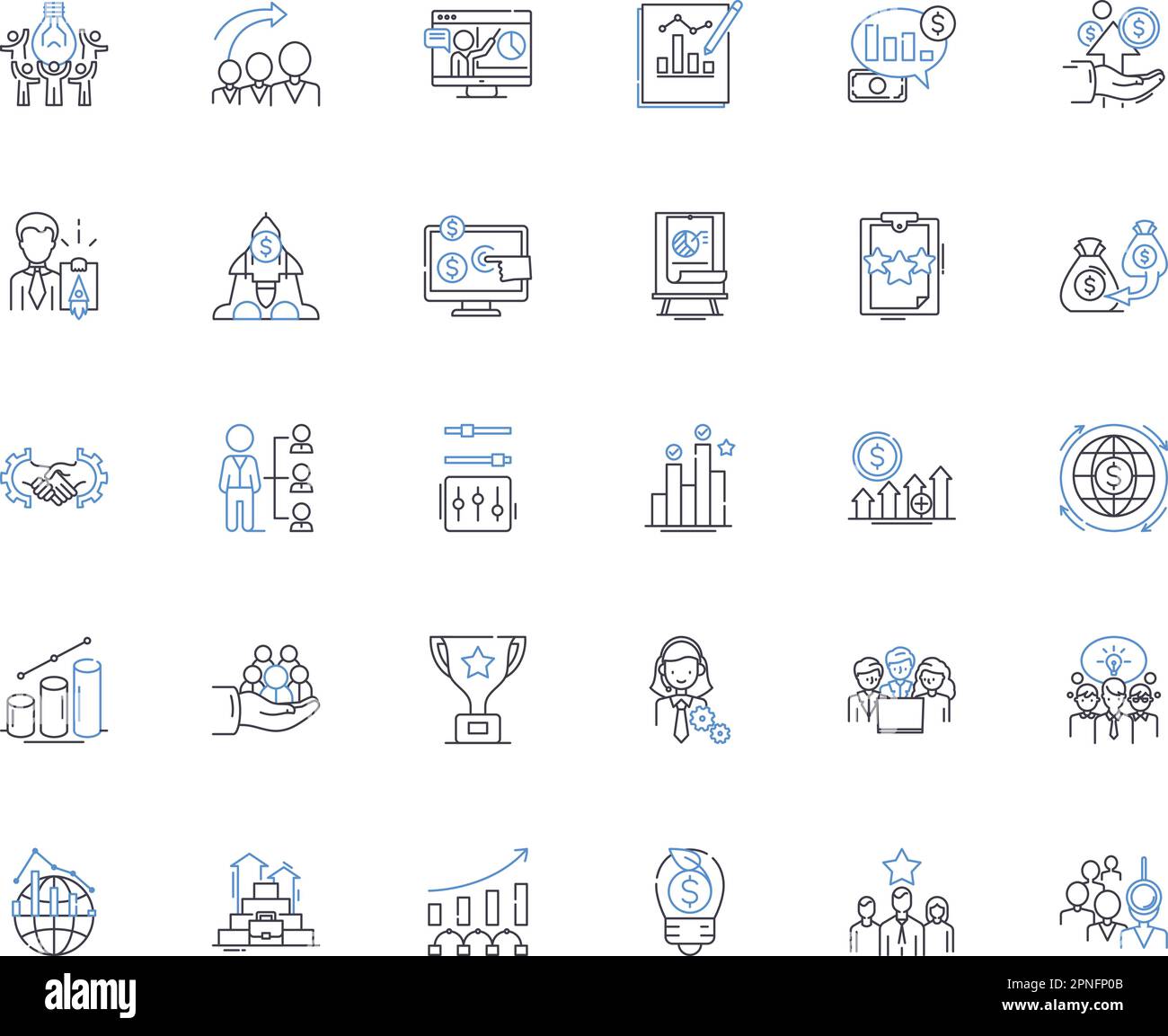 Efficacy line icons collection. Success, Effectiveness, Efficiency ...