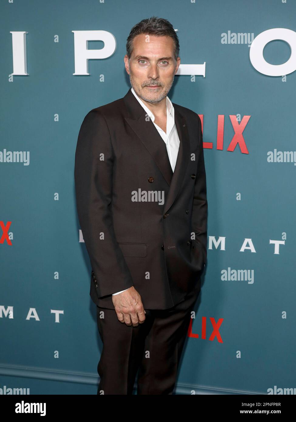 Actor Rufus Sewell attends the premiere of the Netflix series "The ...