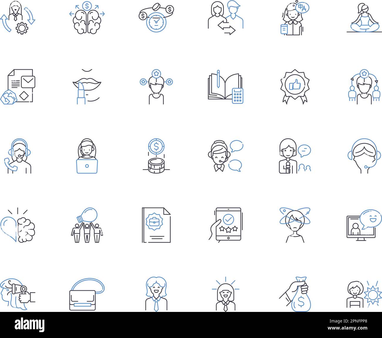 CEO line icons collection. leadership, vision, strategy, innovation ...