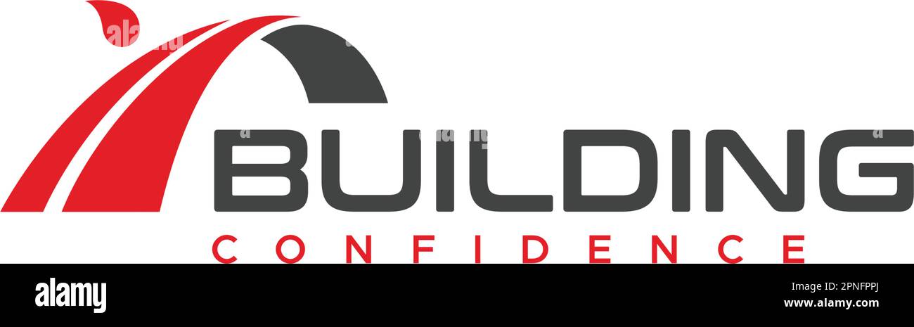 Minimalist Simple BULDING CONFIDENCE logo design Stock Vector Image ...