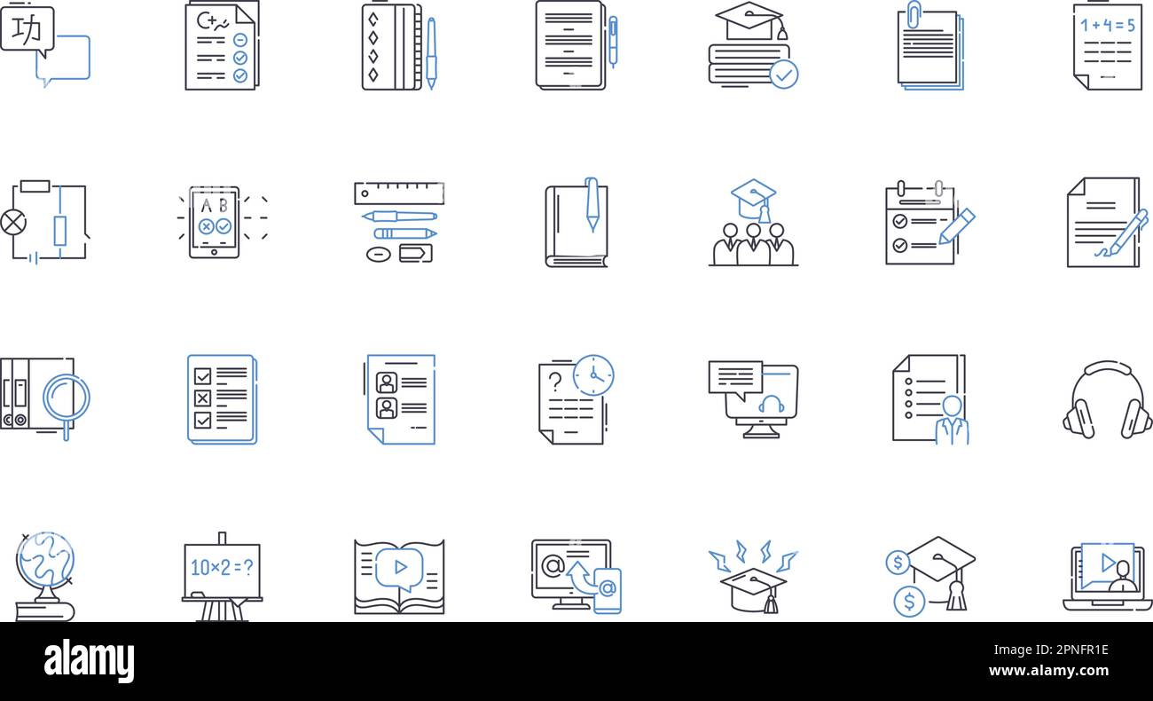 Presentation-talk line icons collection. Communication, Speaking ...