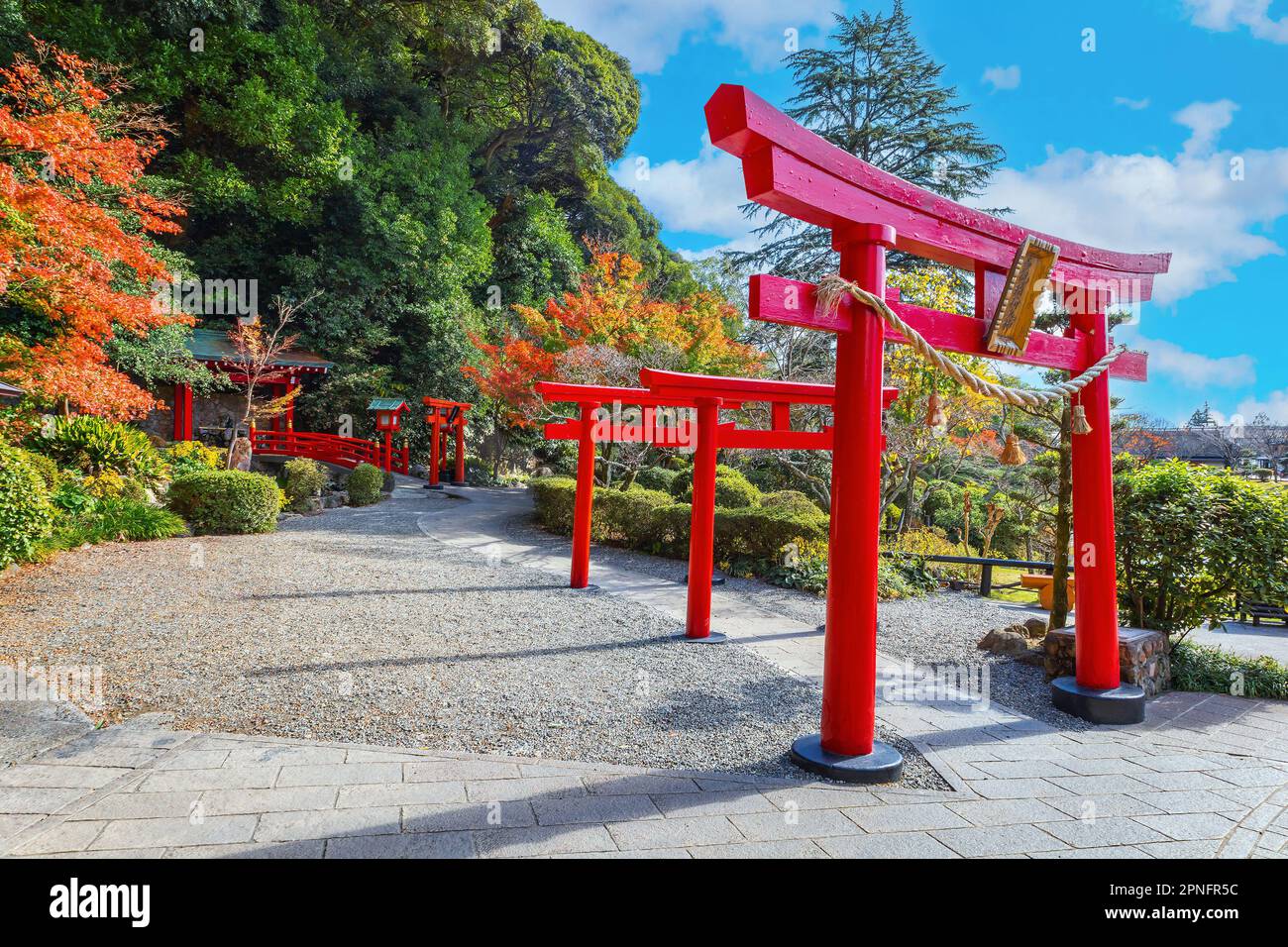 Beppu, Japan - Nov 25 2022: Hakuryu Inari Okami (White Dragon Inari ...