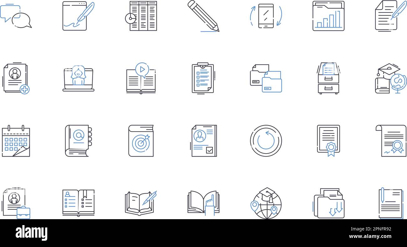 Employee engagement line icons collection. Motivation, Collaboration ...