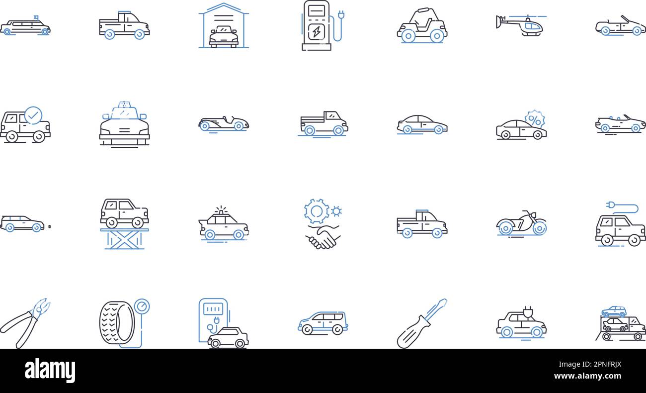 Moving company line icons collection. Relocation, Movers, Packing ...